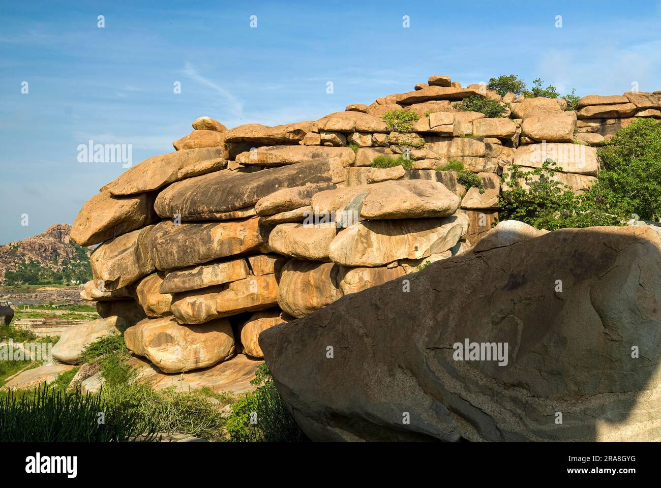 Different shapes rocks in Hampi, Karnataka, South India, India, Asia ...