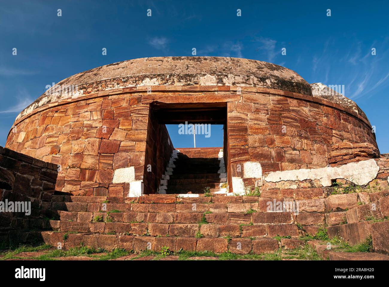 14th century Circular watch Tower North Fort in Badami, Karnataka ...