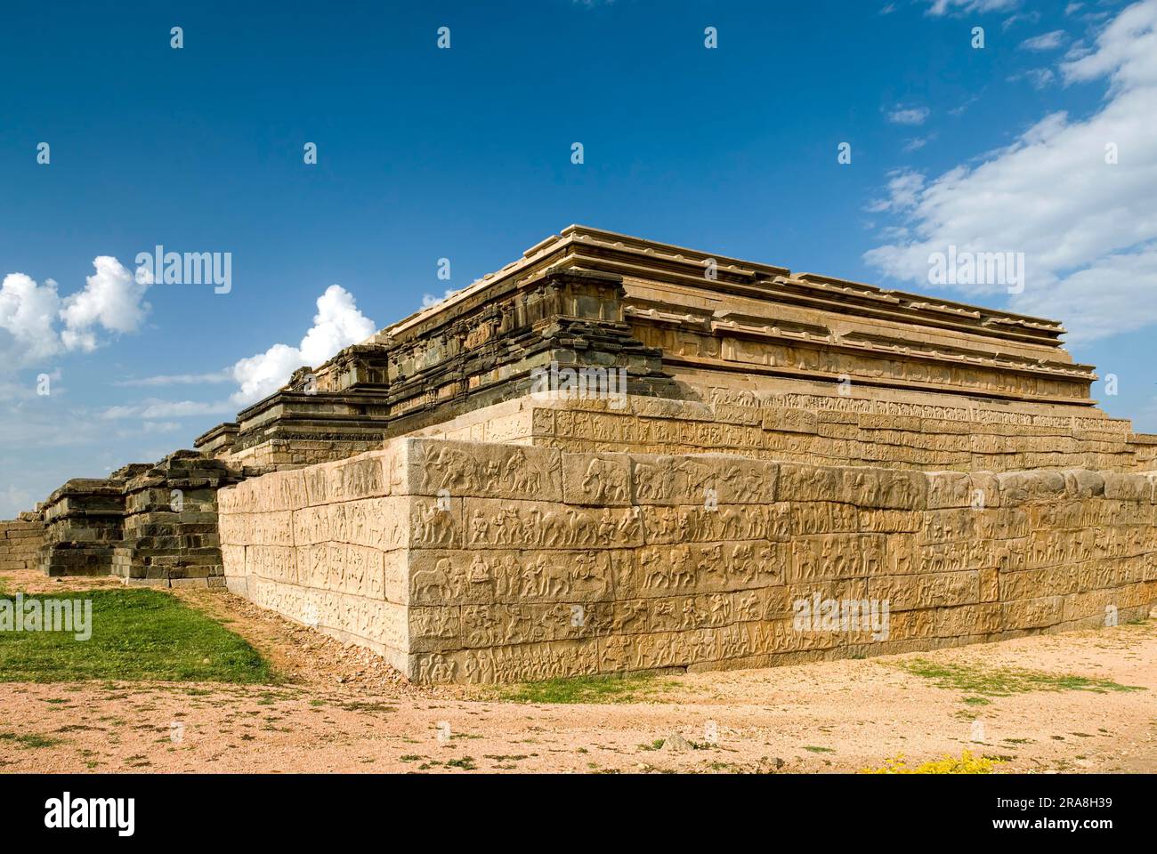 The Mahanavami Dibba in Royal Enclosure in Hampi, Karnataka, South ...