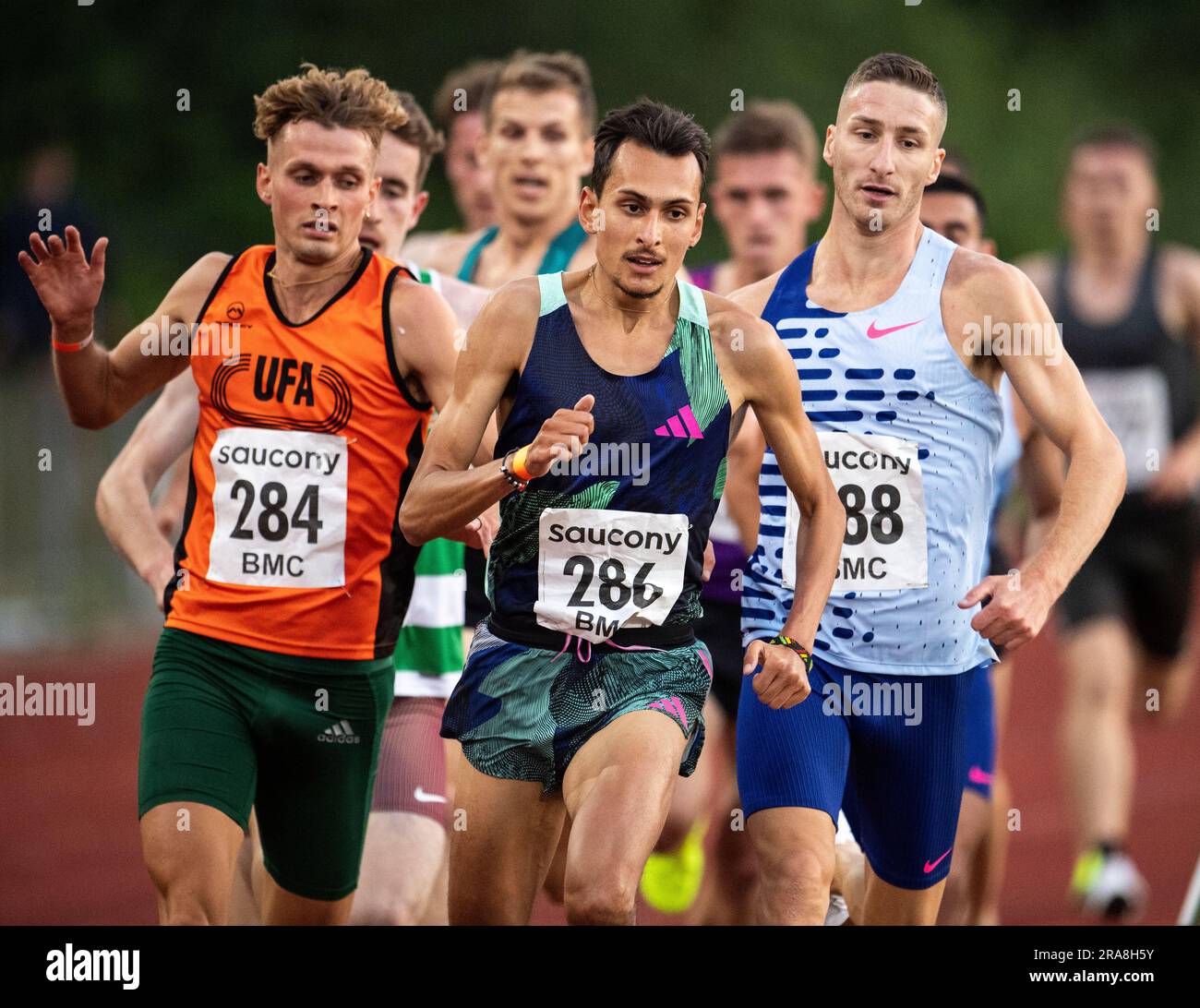 Baldvin Magnusson of Iceland, Emile Cairess and Marc Scott of GB & NI ...