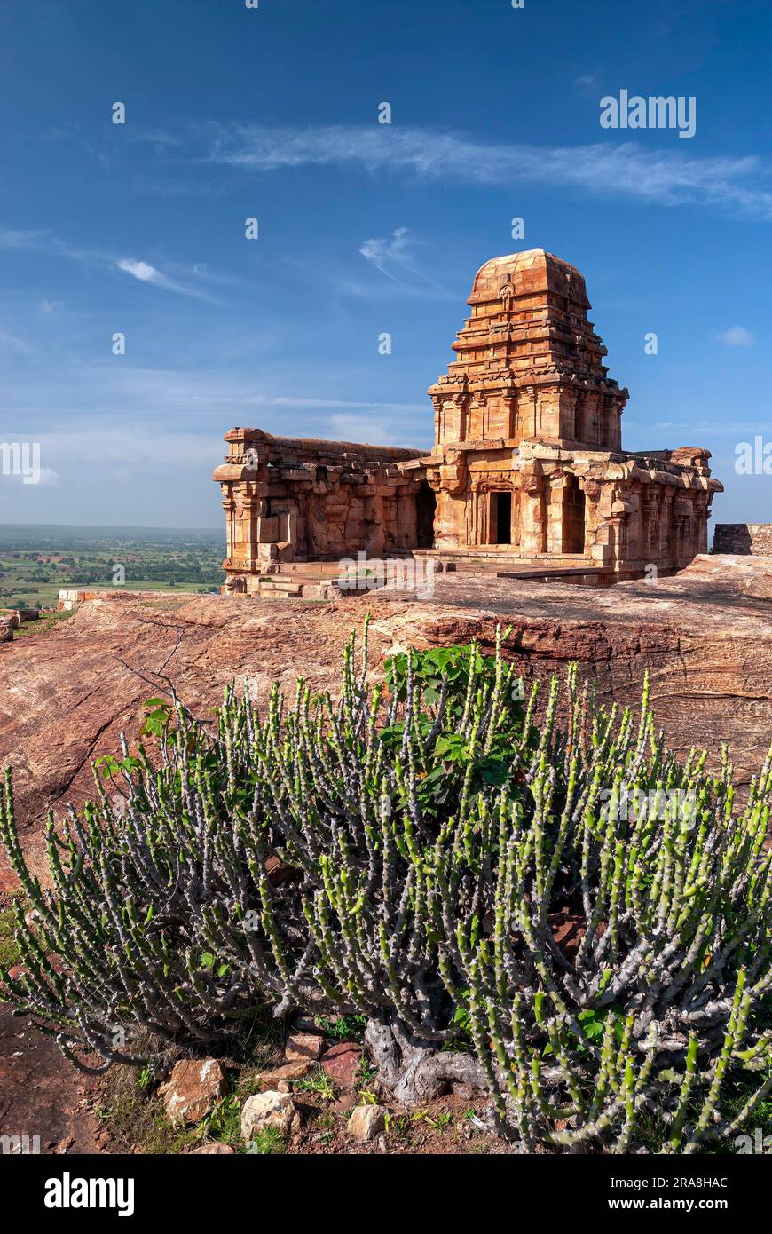 The Upper Shivalaya Temple in Badami, Karnataka, South India, India ...