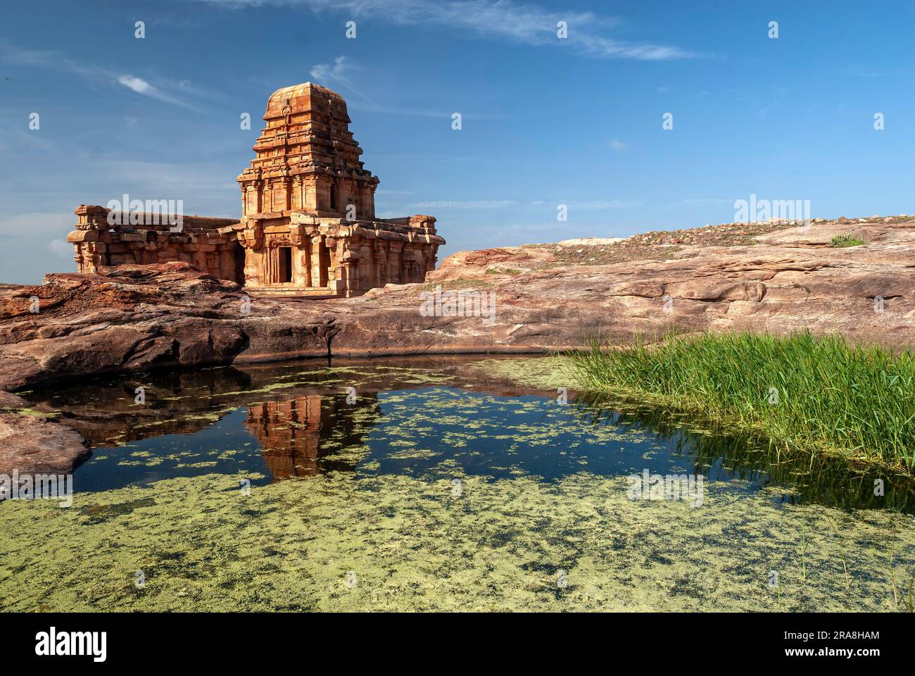 The Upper Shivalaya Temple in Badami, Karnataka, South India, India ...
