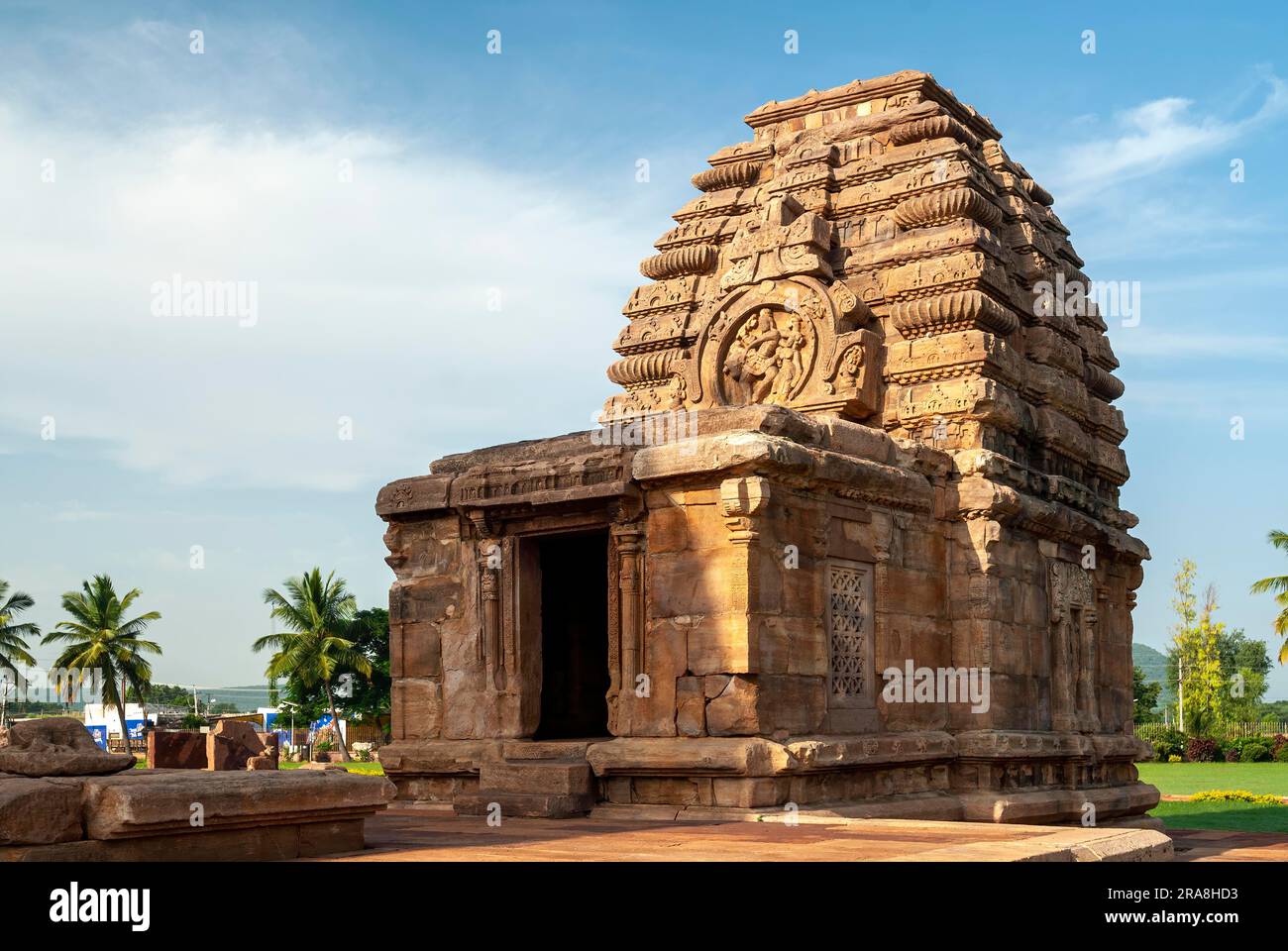 7th century Jambulingeshwara Temple in Pattadakal, Karnataka, India ...