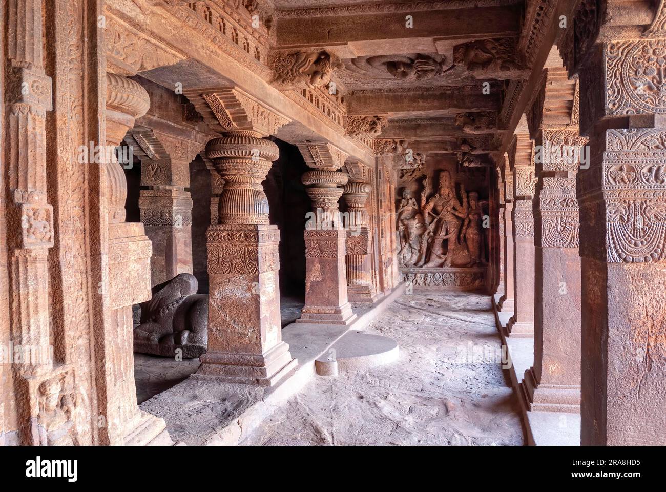 6th century Lord Siva Cave 1, Badami, karnataka, South India, India ...