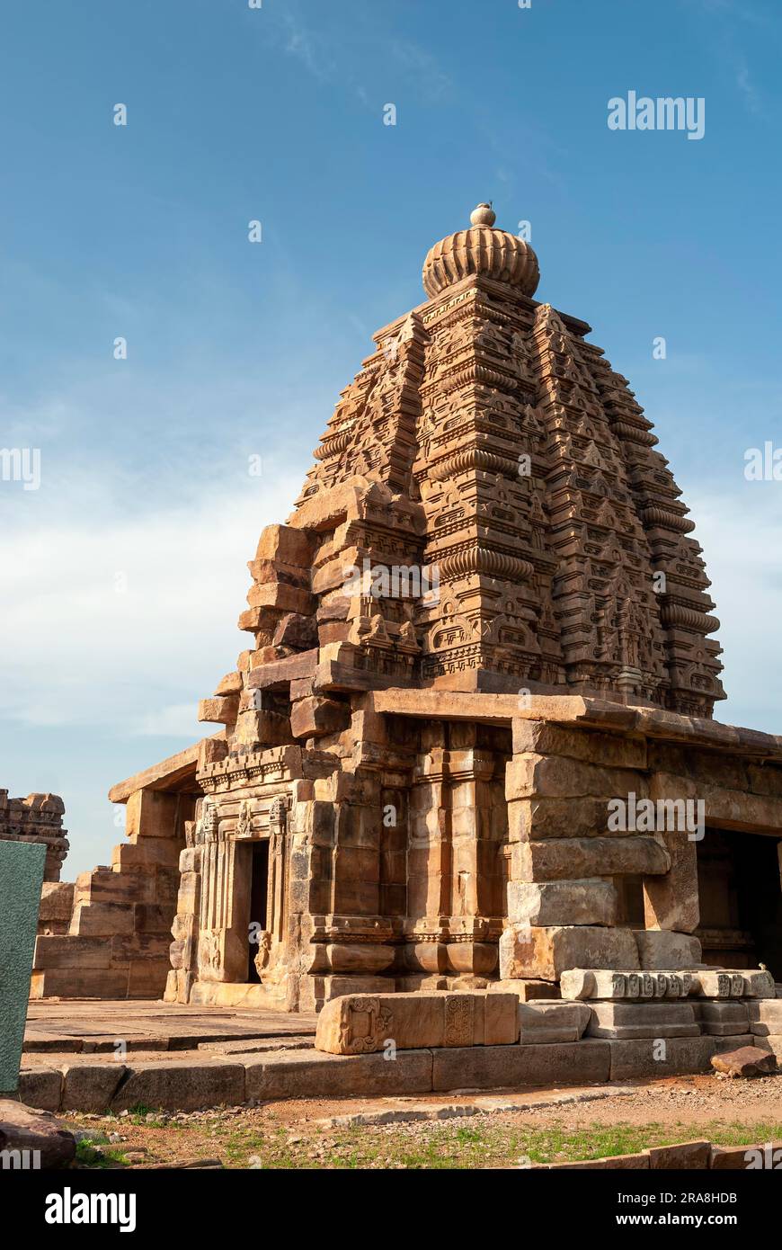 7th century Galaganatha Temple in Pattadakal, Karnataka, India, Asia ...
