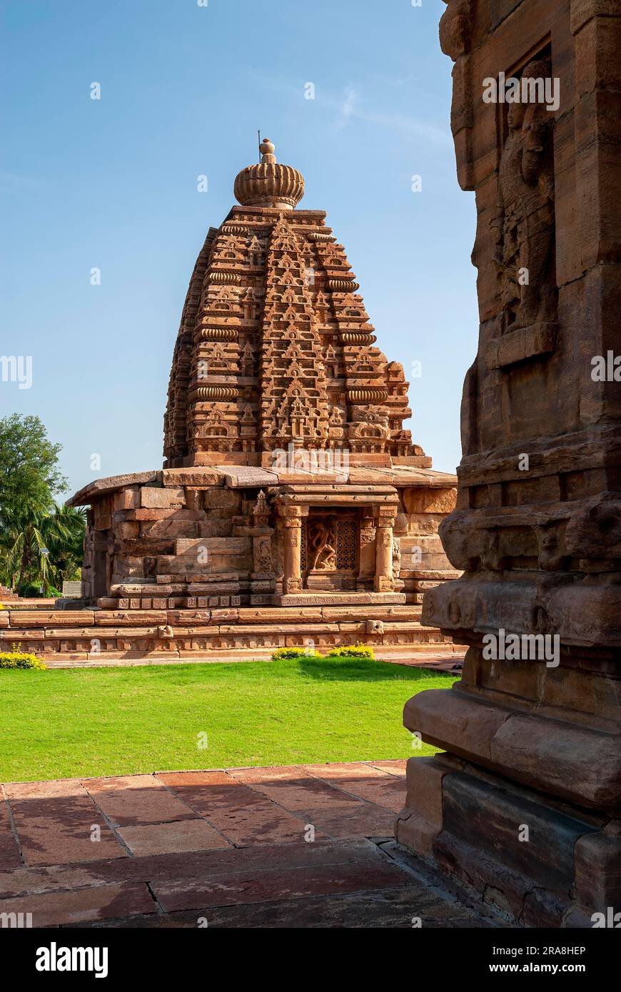 7th century Galaganatha Temple in Pattadakal, Karnataka, India, Asia ...