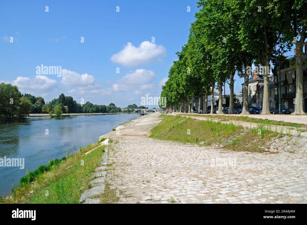 Riverbank, Loire River, Orleans, Loiret, Centre, France Stock Photo - Alamy