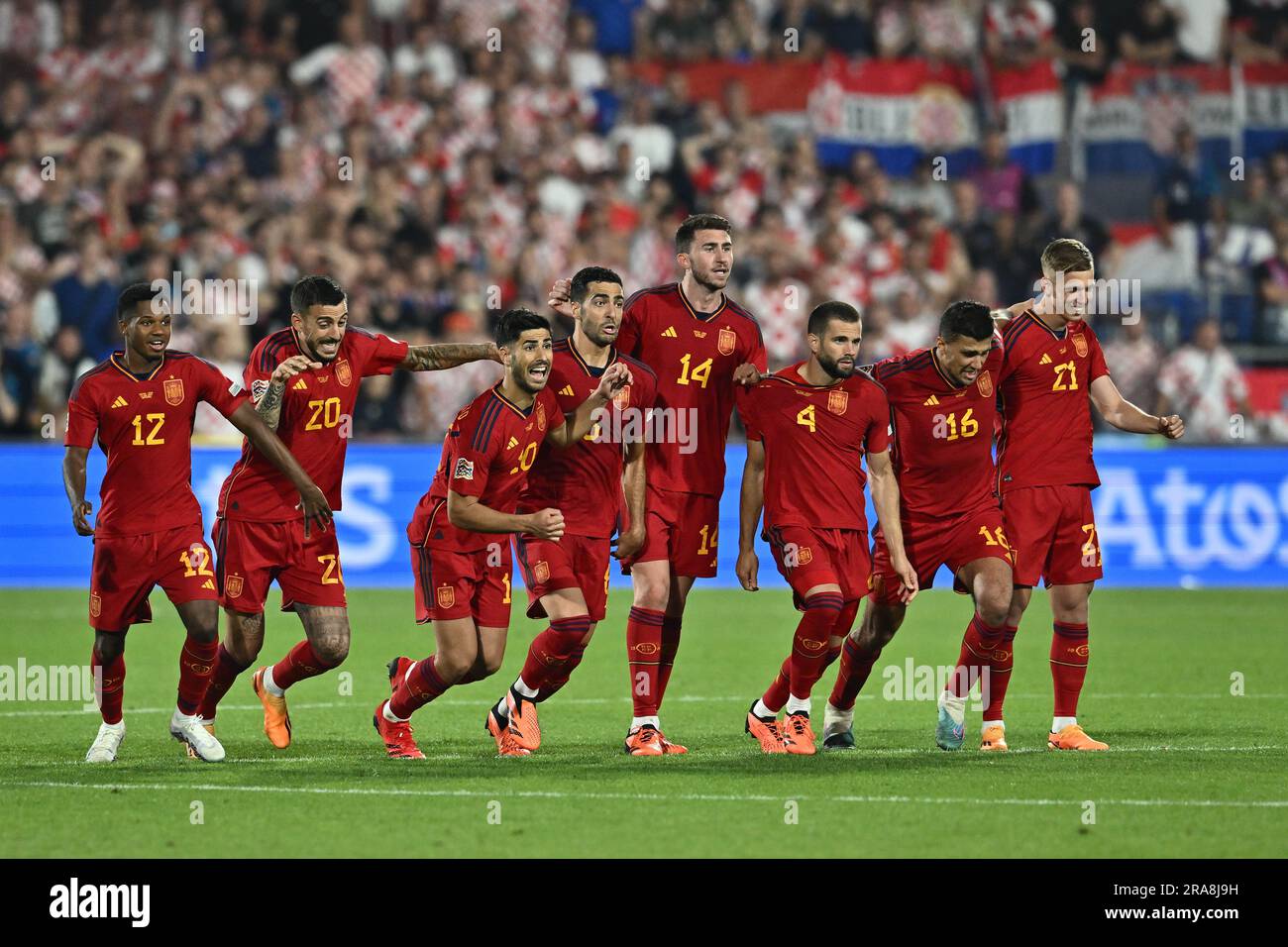 ROTTERDAM, NETHERLANDS - JUNE 18: Ansu Fati, Joselu, Marco Asensio ...