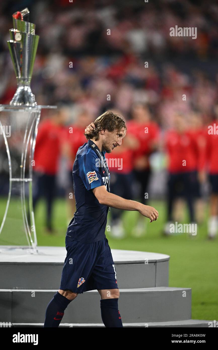 ROTTERDAM, NETHERLANDS - JUNE 18: Luka Modric after the UEFA Nations ...