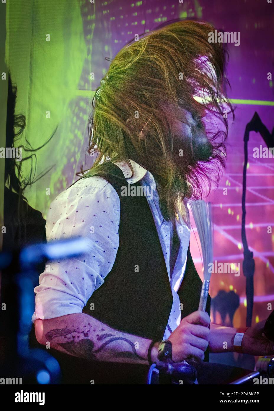 Sabine Hay, Derbyshire UK. 01 July 2023. Exile Music Festival. Caption ...