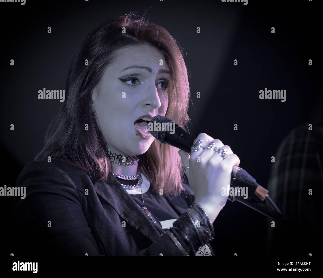Sabine Hay, Derbyshire UK. 01 July 2023. Exile Music Festival. Caption ...