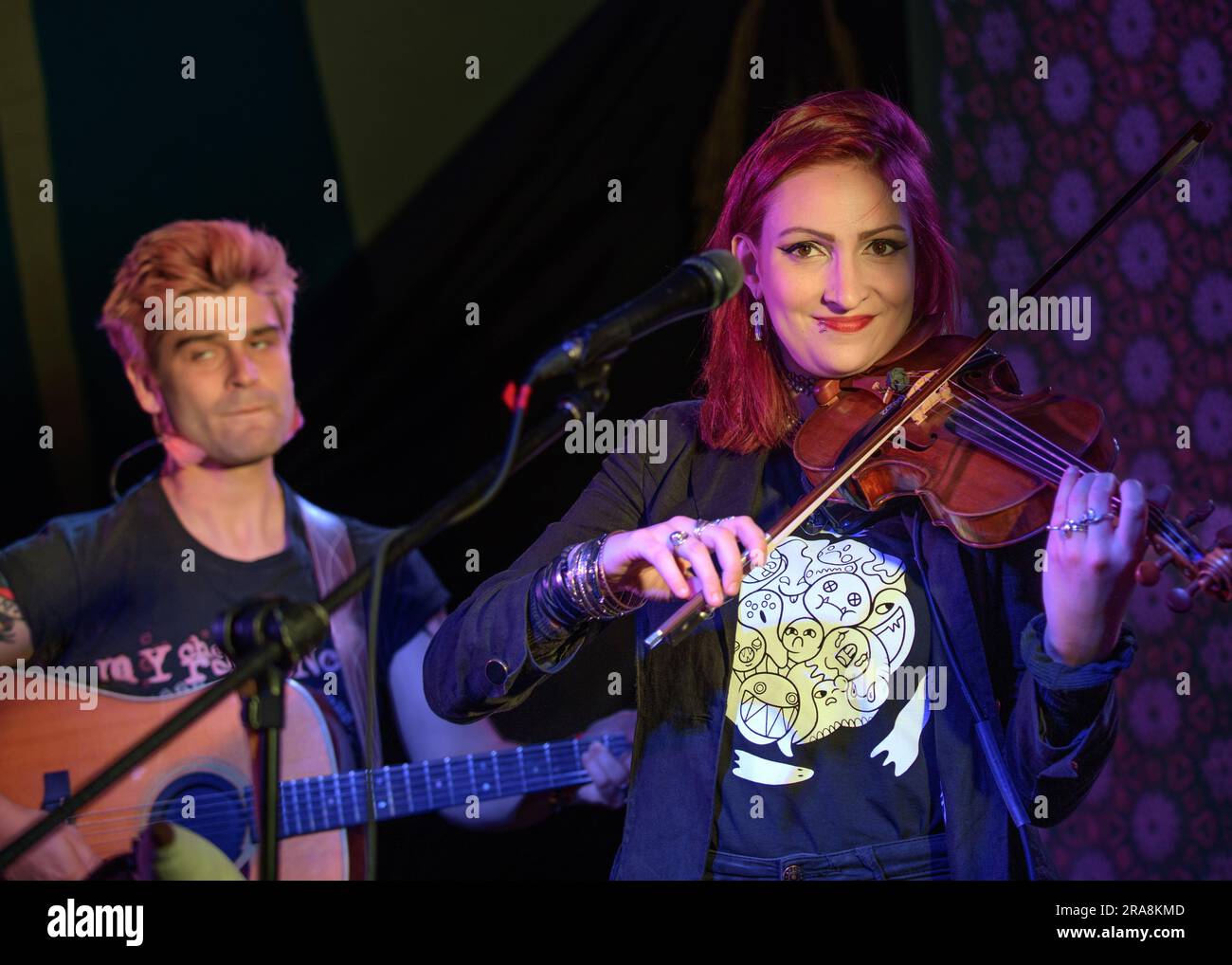 Sabine Hay, Derbyshire UK. 01 July 2023. Exile Music Festival. Caption ...