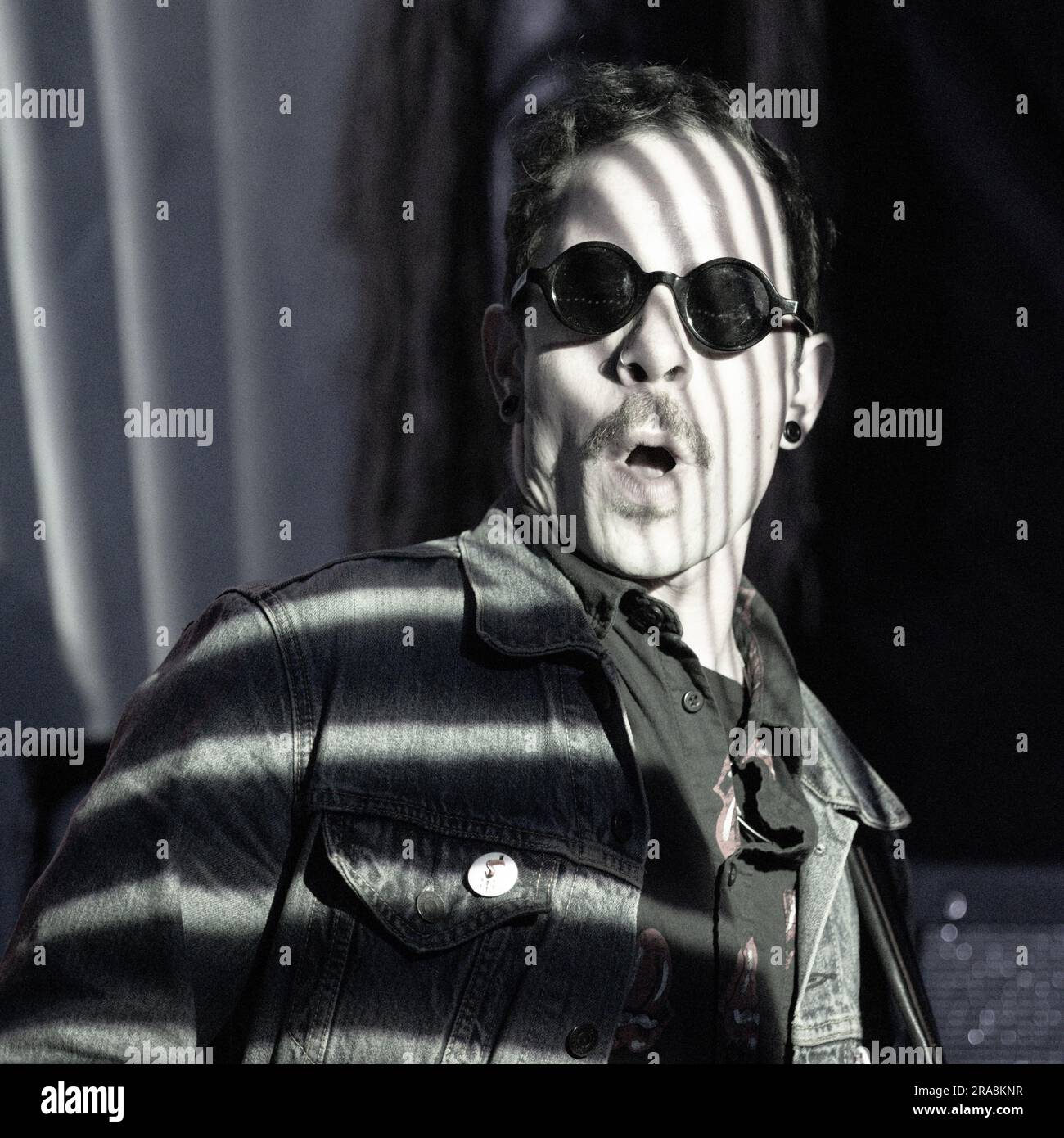 Sabine Hay, Derbyshire UK. 01 July 2023. Exile Music Festival. Caption ...