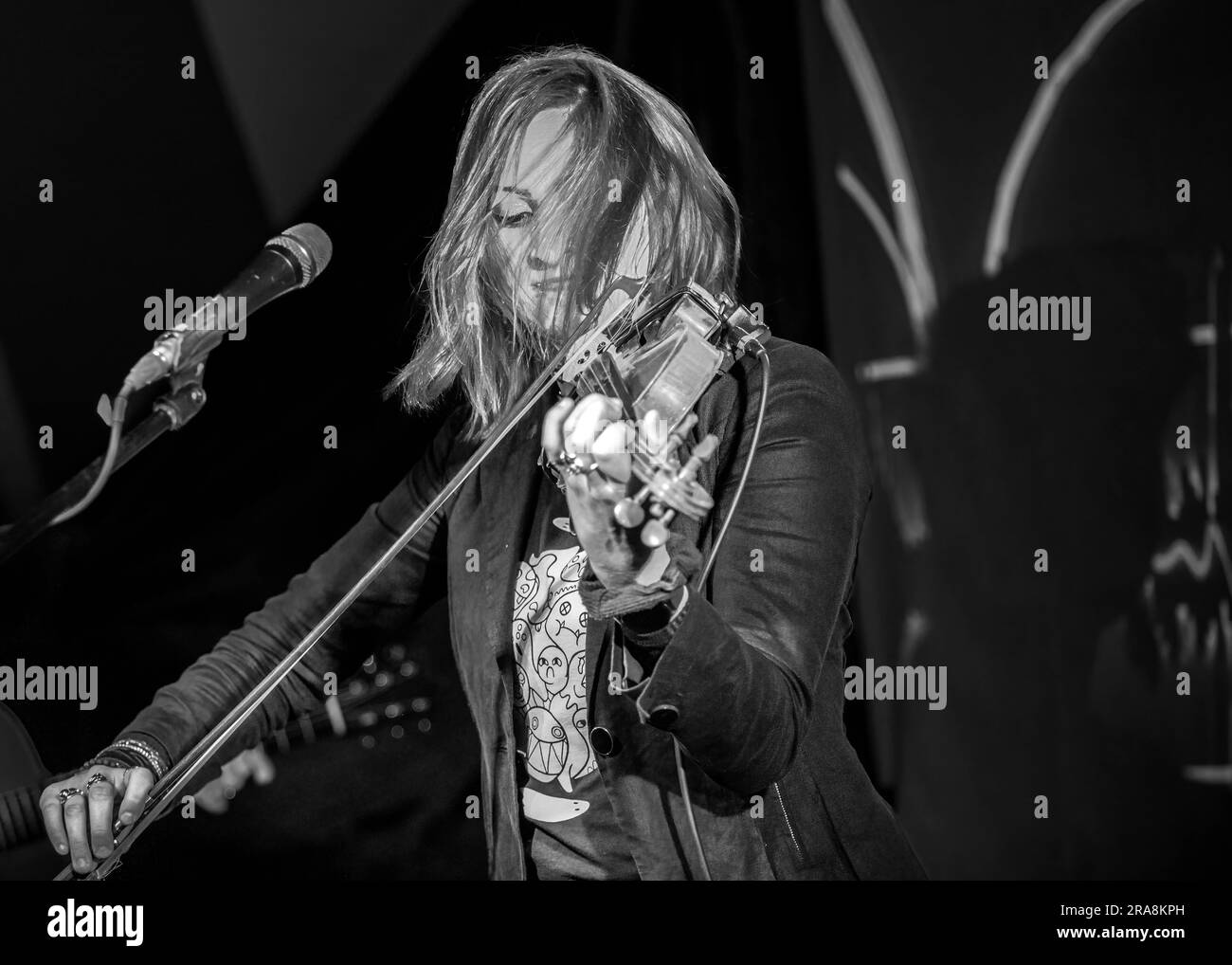 Sabine Hay, Derbyshire UK. 01 July 2023. Exile Music Festival. Caption ...