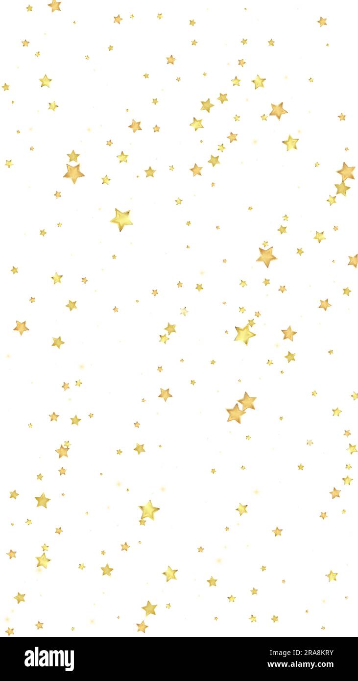 Magic stars vector overlay. Gold stars scattered around randomly ...
