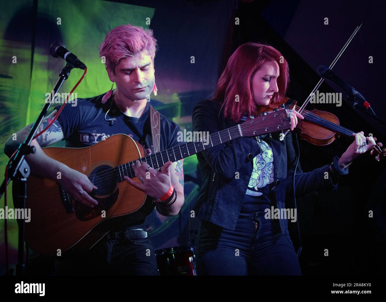 Sabine Hay, Derbyshire UK. 01 July 2023. Exile Music Festival. Caption ...