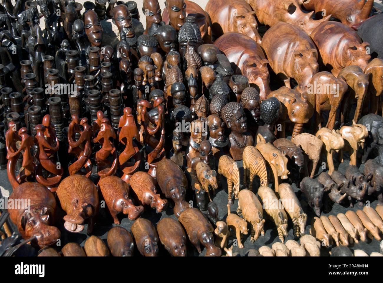 Woodcarvings, Windhoek, Namibia, Windhoek Stock Photo - Alamy