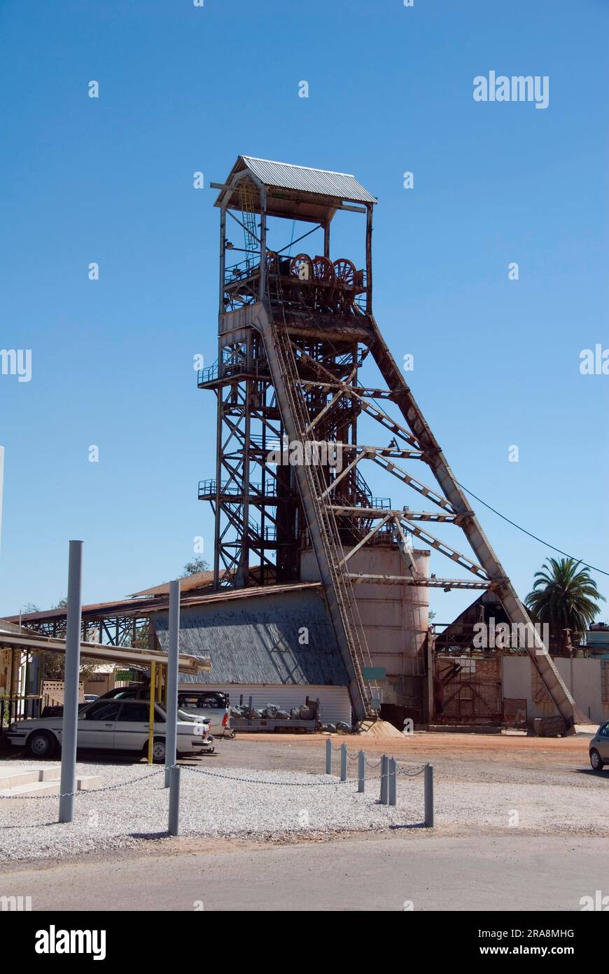 Copper mine winding tower, Tsumeb, Namibia Stock Photo - Alamy