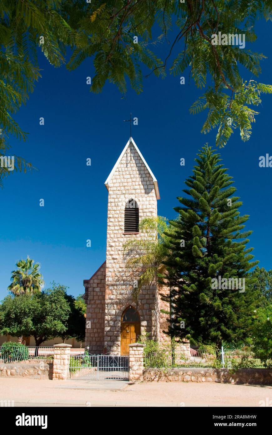Church, German Evangelical Lutheran Congregation, Tsumeb, Namibia Stock ...