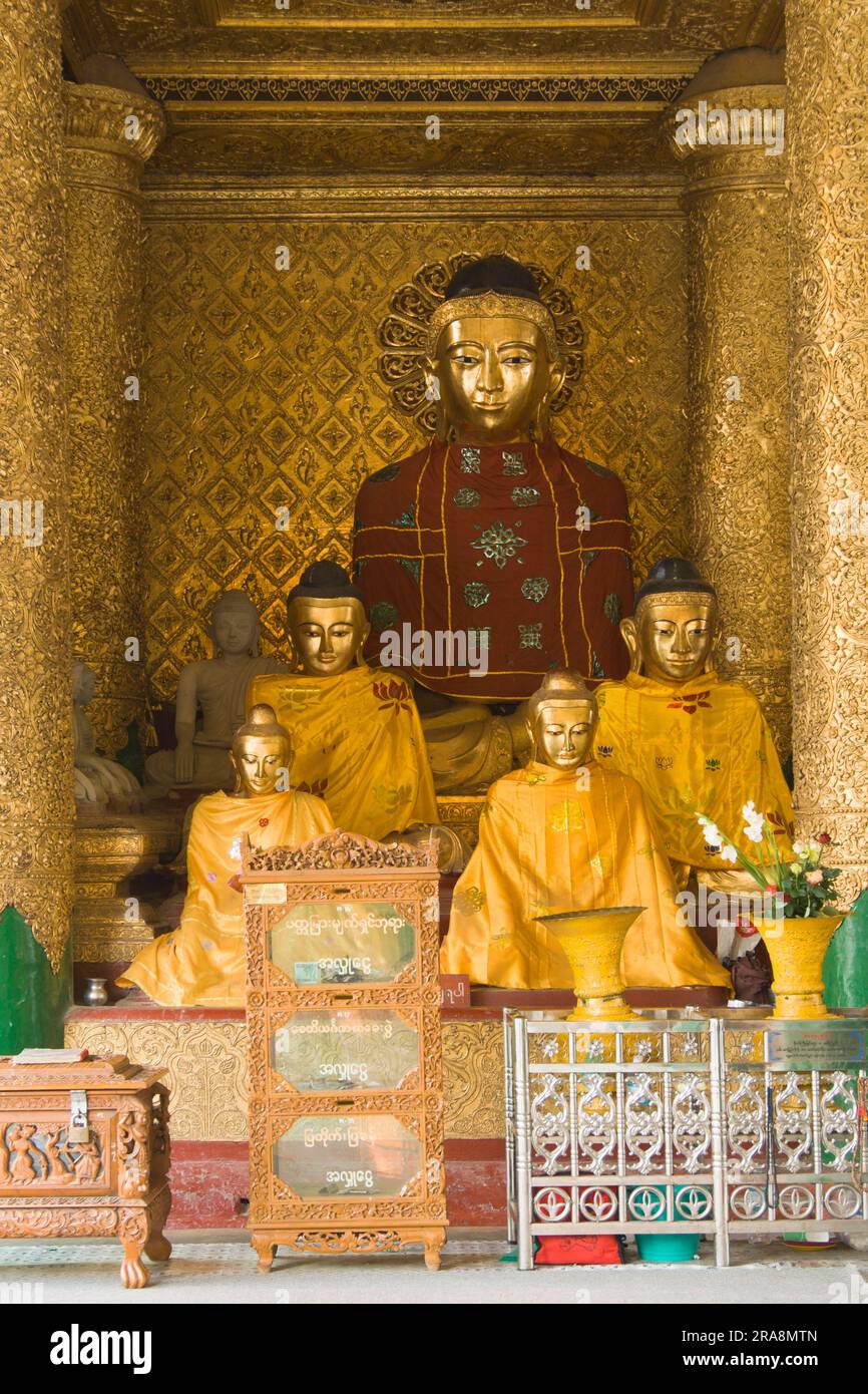 Buddha Kassapa Temple, Shwedagon Pagoda, Yangon, Burma, Myanmar, Yangon ...