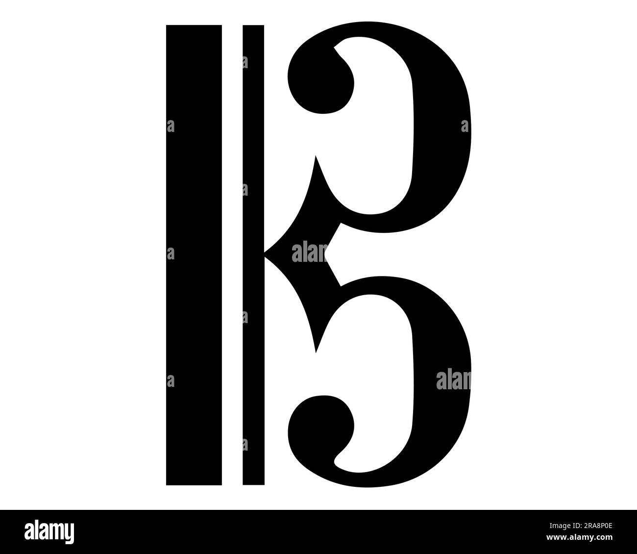 Alto Clef Silhouette Stock Vector Image & Art - Alamy