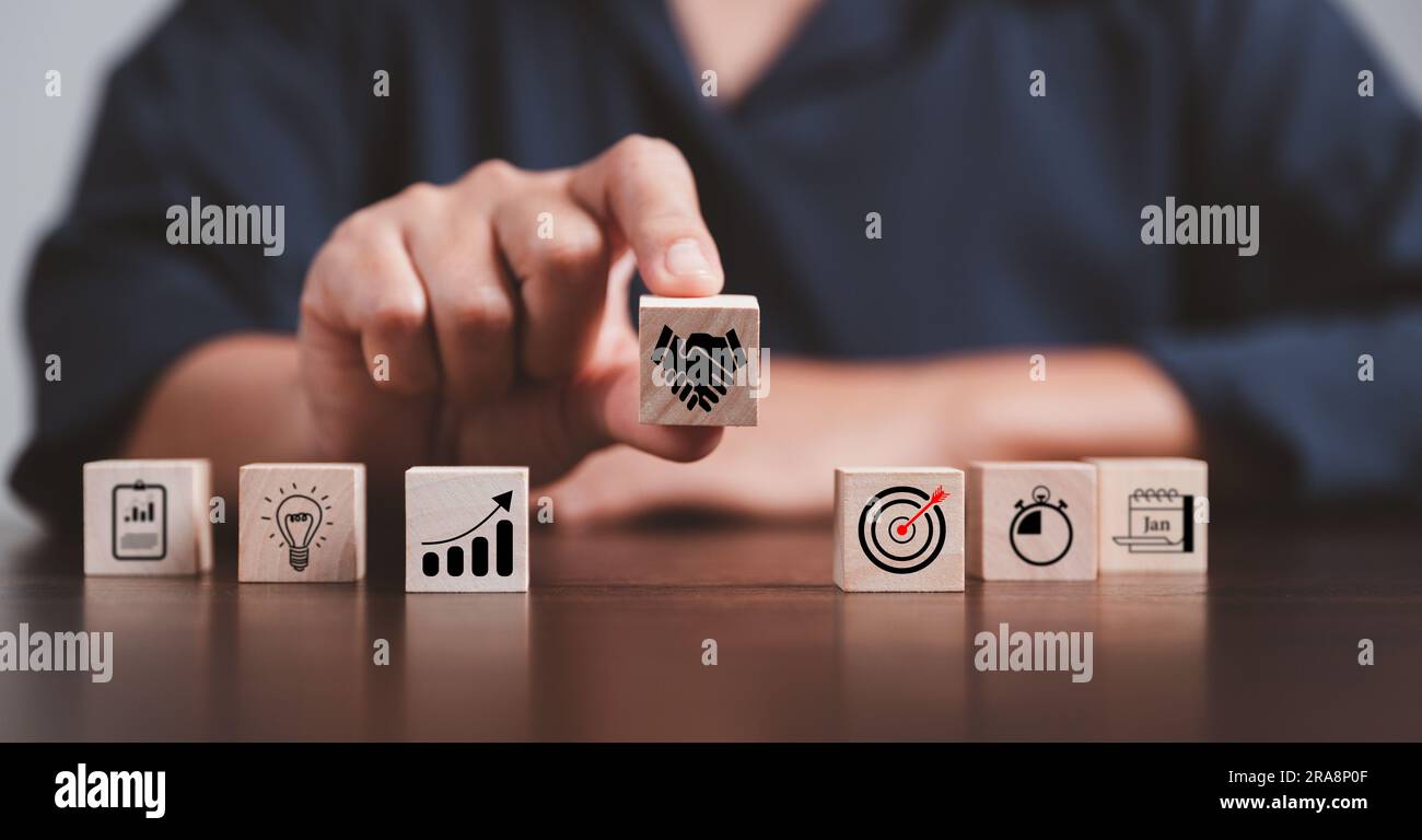 Target or goal with strategy plan-success business revenue concept ...