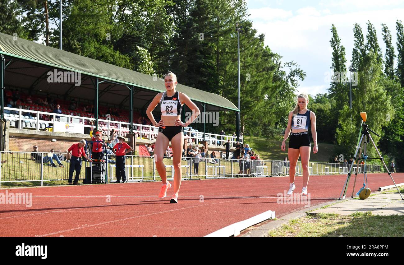 Ellie Baker of Brighton Phoenix competing in the BMC women’s 800m A ...