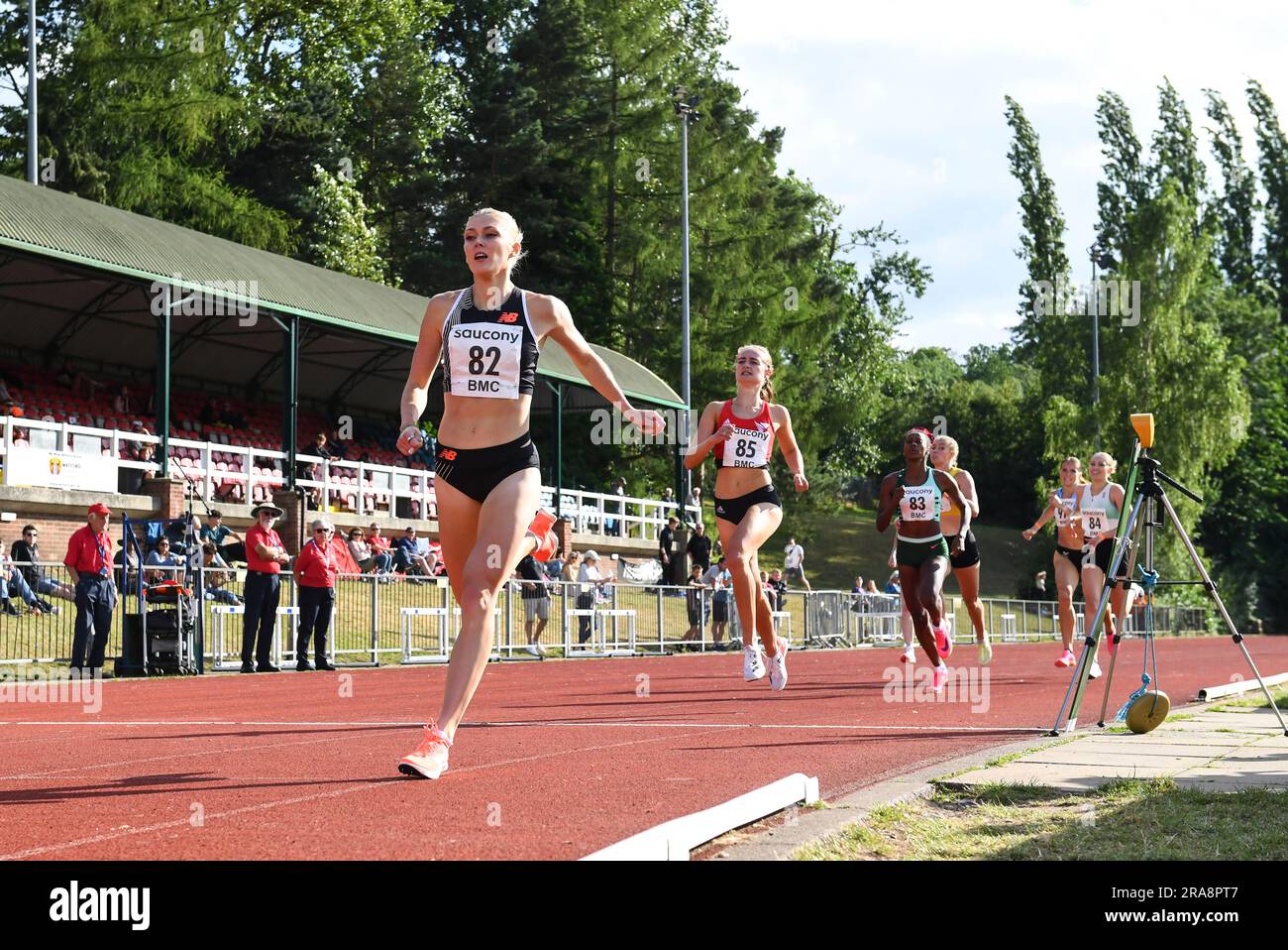 Ellie Baker of Brighton Phoenix competing in the BMC women’s 800m A ...
