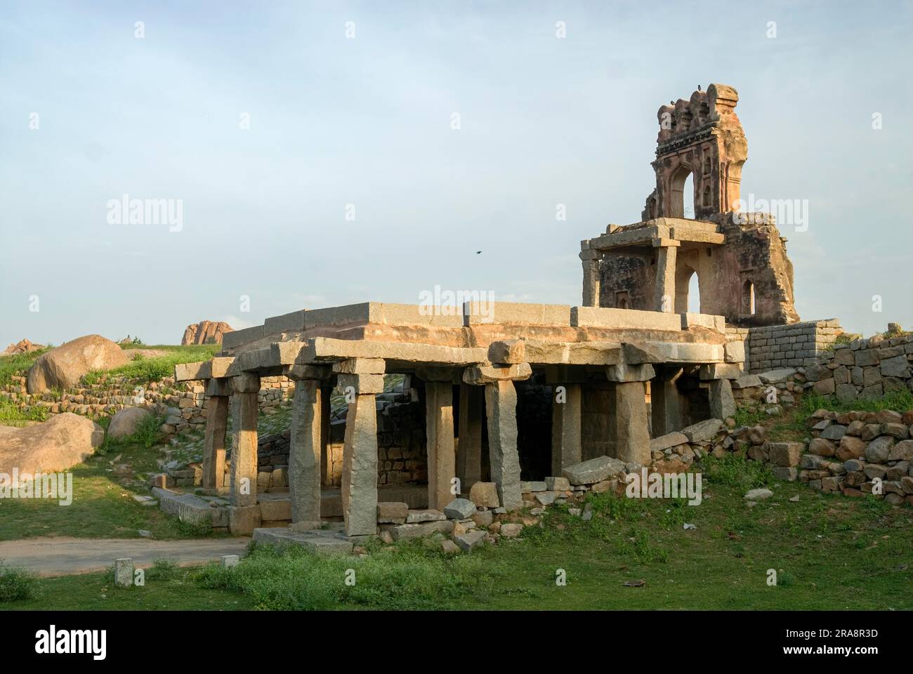 The Harikrishna gateway leading to the Tungabhadra river in Hampi ...