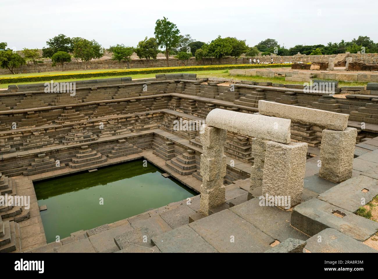Stepped Tank in Hampi, Karnataka, South India, India, Asia. UNESCO ...