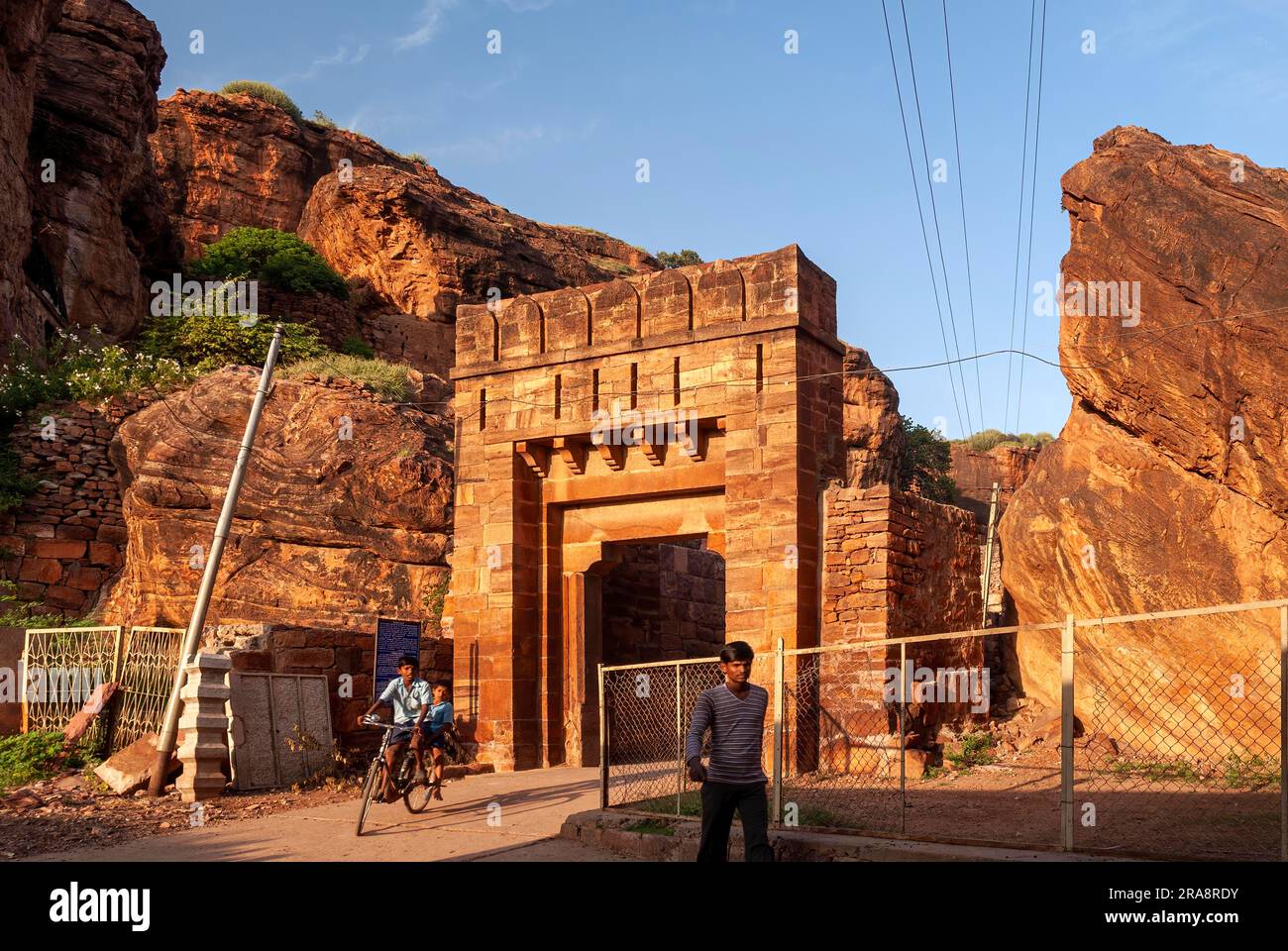 Entrance to Badami fort, karnataka, South India, India, Asia Stock ...