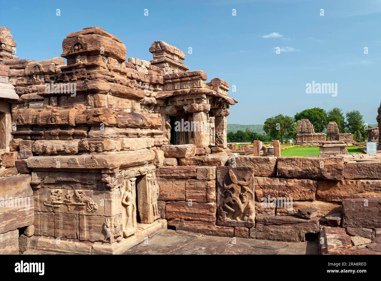 Temples in Pattadakal, Karnataka, India, Asia. Unesco World Heritage ...