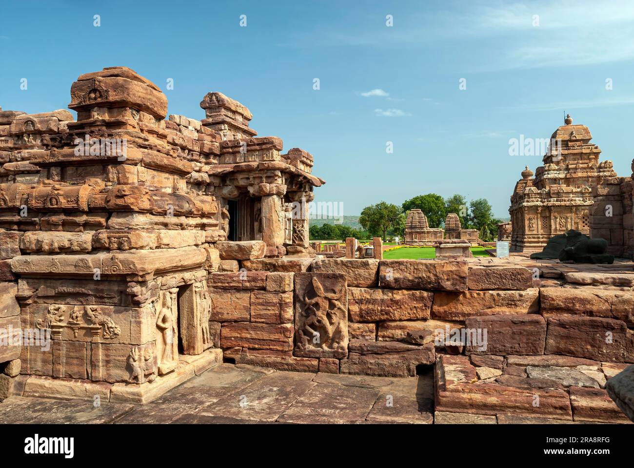 Temples in Pattadakal, Karnataka, India, Asia. Unesco World Heritage ...