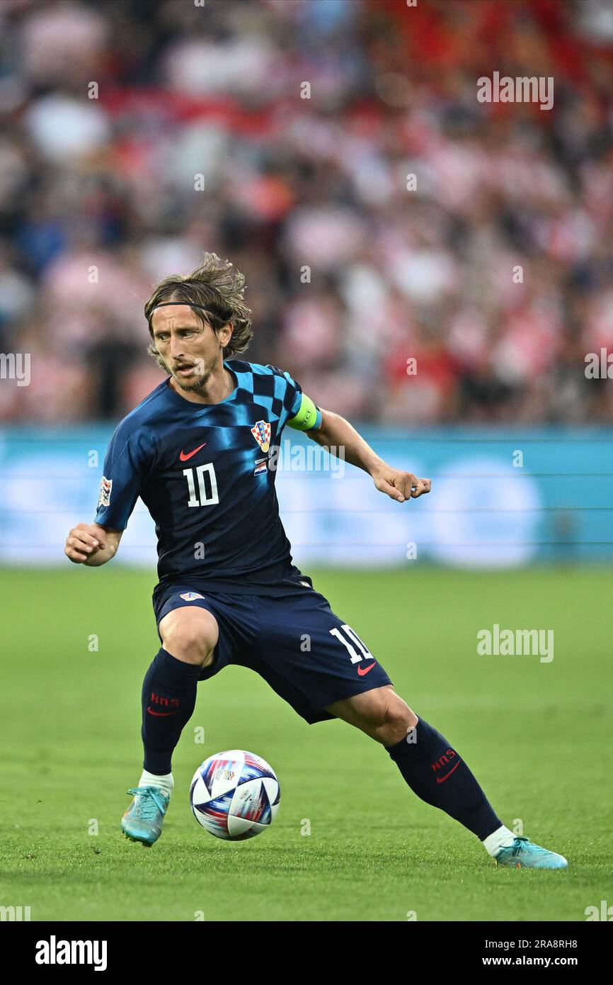 ROTTERDAM, NETHERLANDS - JUNE 18: Luka Modric of Croatia during the ...