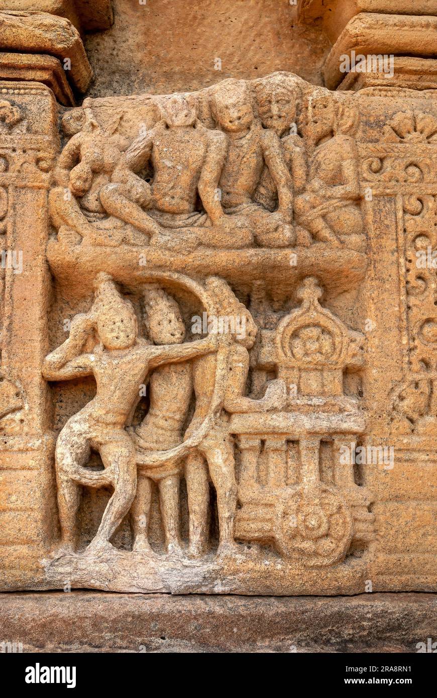 8th century Rama bowing Arrow Sculptures in Papanatha temple in ...