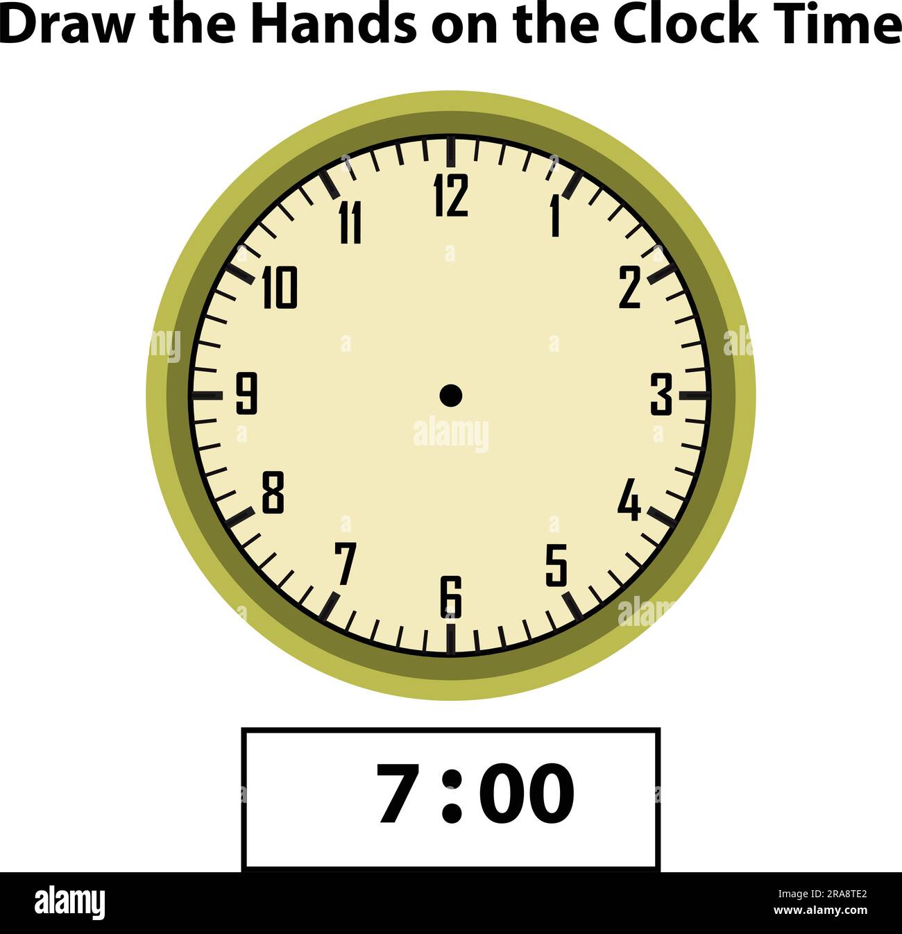 Draw hands Analog clock. What is the time, Learning clock, and math ...