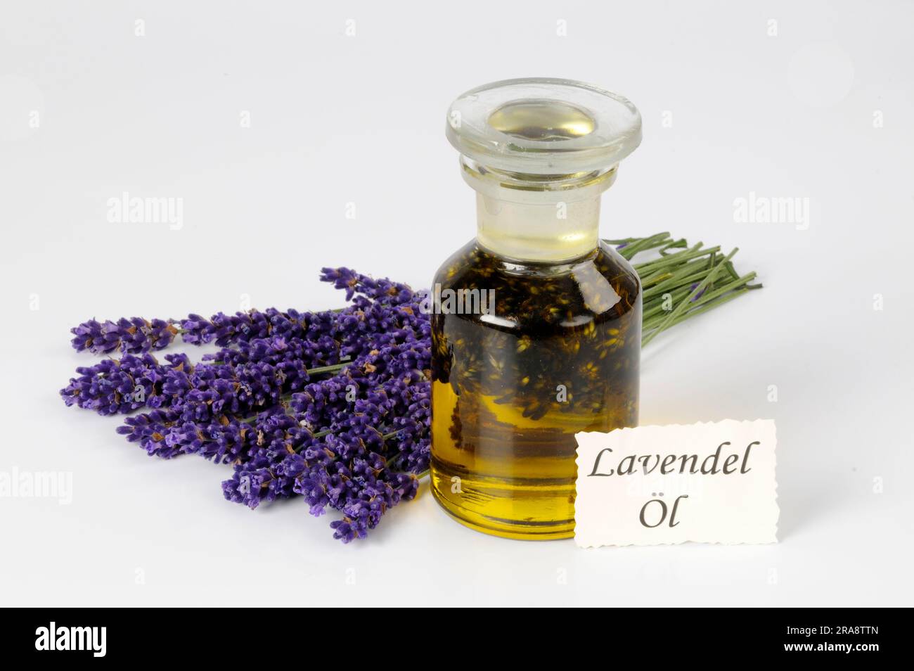 Lavender oil (Lavandula angustifolia), lavender oil, free plate, object ...