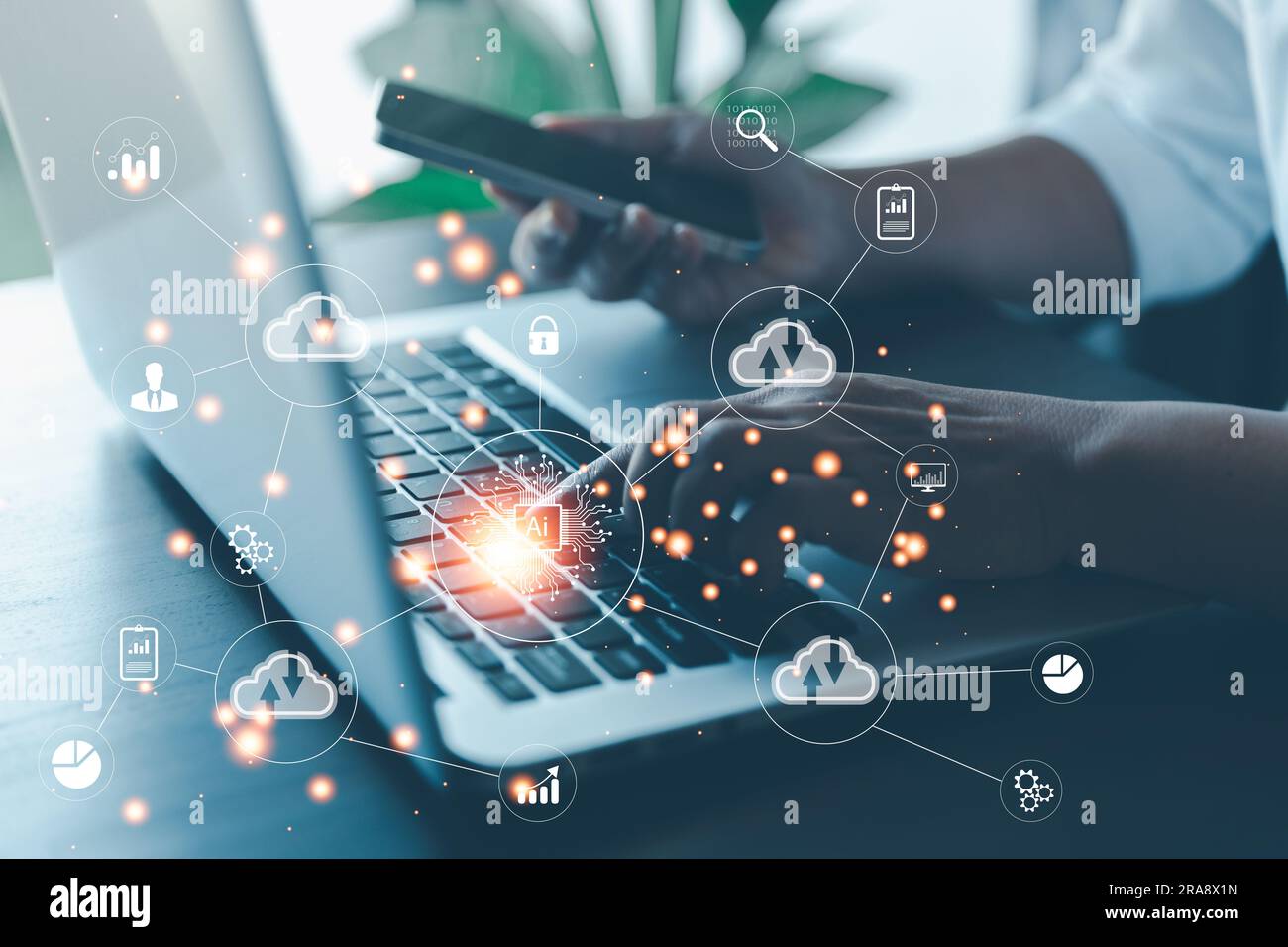 Digital transformation change management, internet of things. New ...