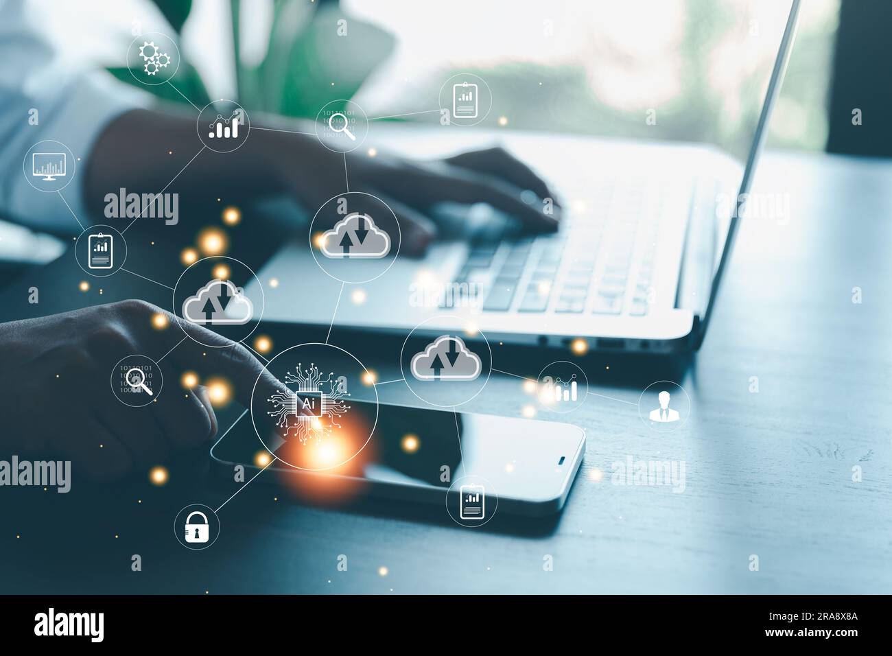 Digital transformation change management, internet of things. New ...