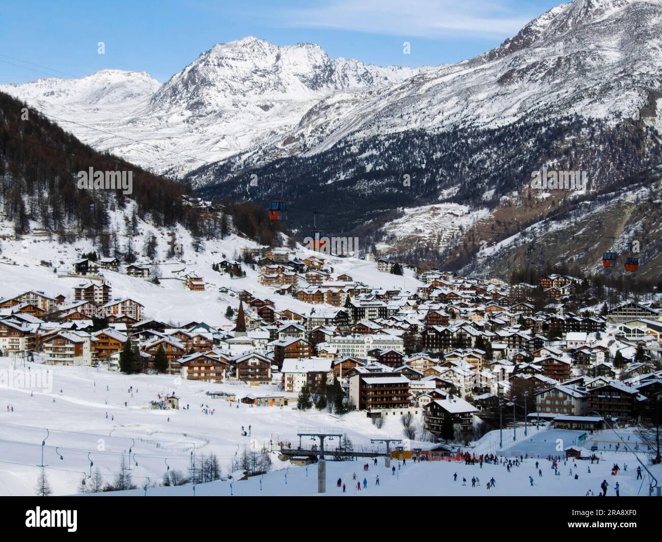 Saas fee village alps hi-res stock photography and images - Alamy