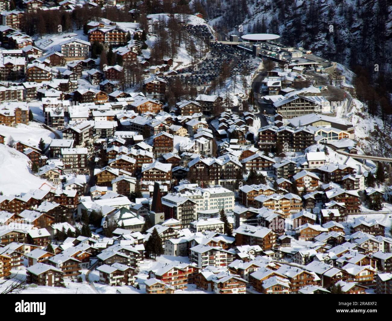 Saas fee village alps hi-res stock photography and images - Alamy