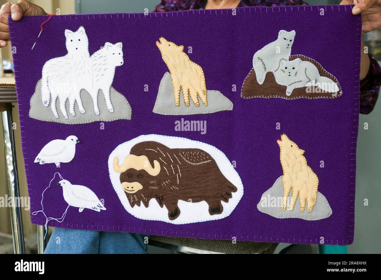 Tapestry with Arctic Wildlife, Ivvavik National Park, Yukon, Canada ...