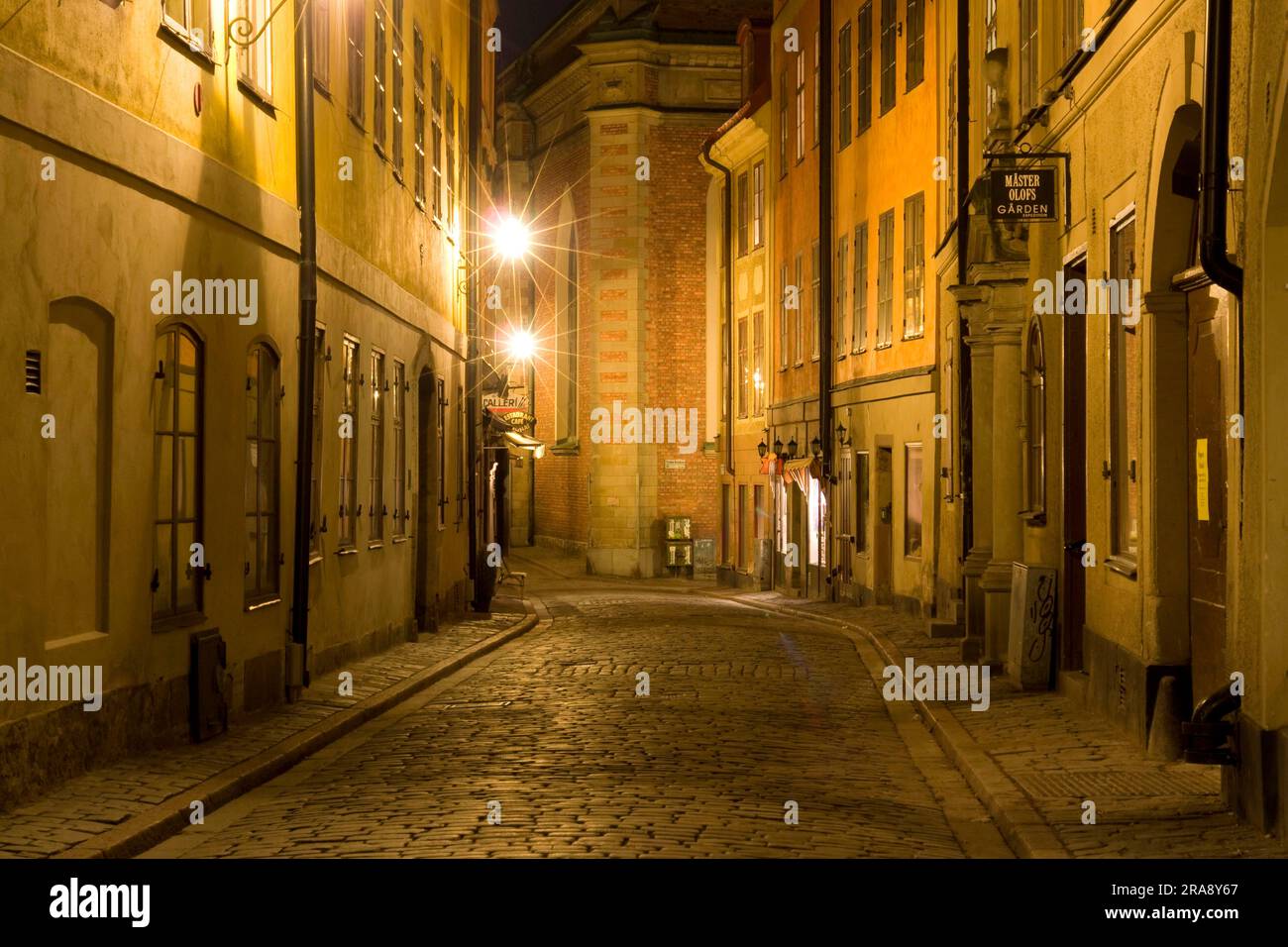 Alley, Gamla Stan Old Town, Stockholm, Sweden Stock Photo - Alamy