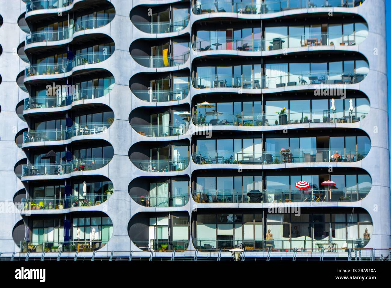 Front of a house. Modern housing estate in Copenhagen, Denmark. A new ... Front of a house. Modern housing estate in Copenhagen, Denmark. A new ...