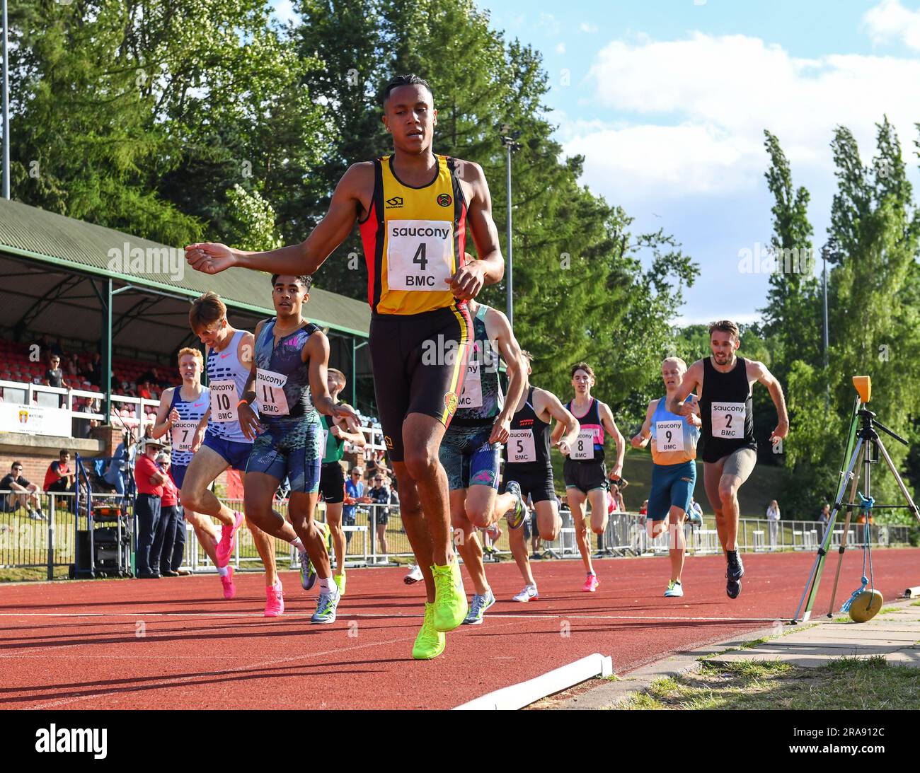 Samuel Reardon and Reece Sharman-Newell competing in the BMC men’s 800m ...