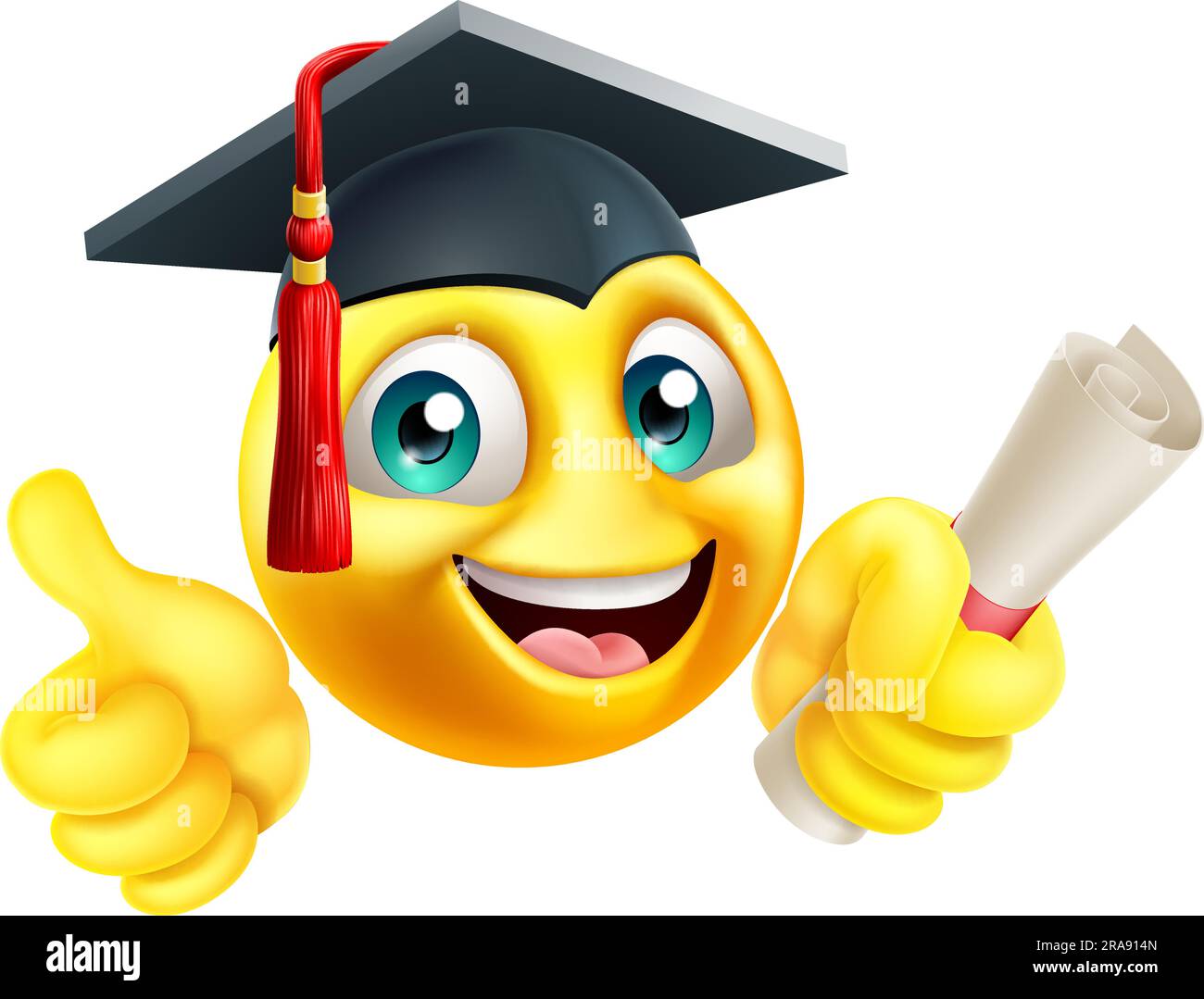 Education School College Graduate Emoji Emoticon Stock Vector Image ...