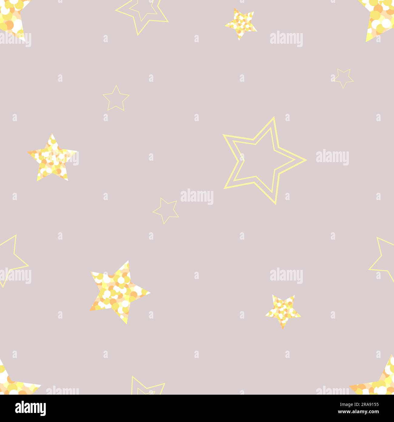 Shining stars, seamless pastel pattern. Starry endless background ...