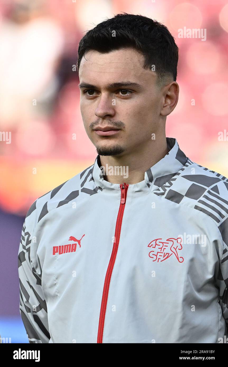 CLUJ-NAPOCA, ROMANIA - JUNE 22: Fabian Rieder of Switzerland during the ...