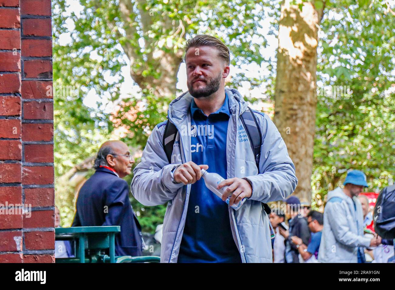 London, UK. 2nd July, 2023. England's Ben Duckett arrives before the ...