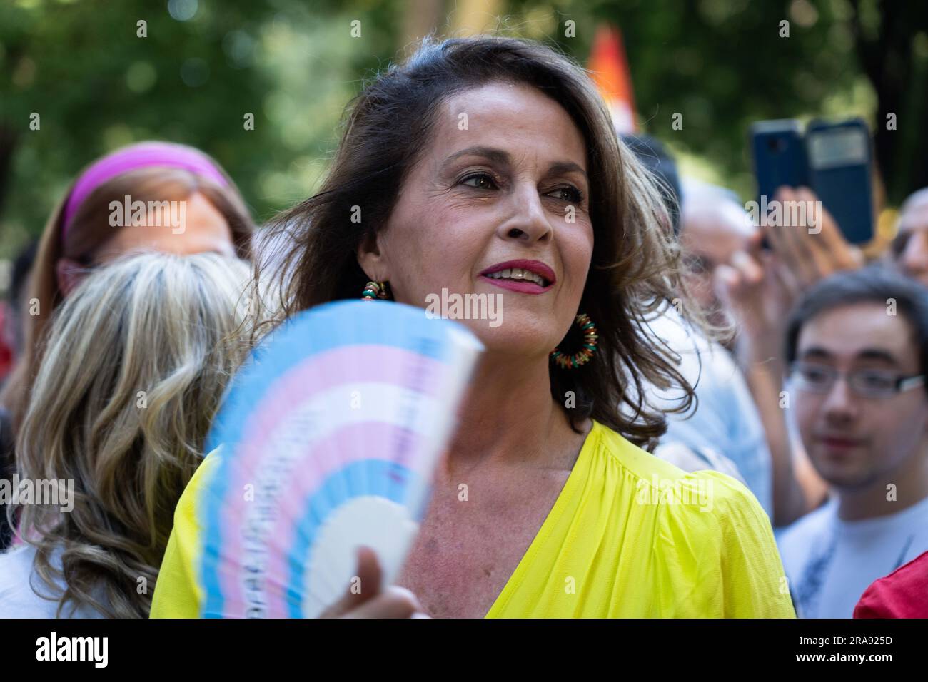 Madrid, Spain. 01st July, 2023. Trans activist Carla Antonelli during ...